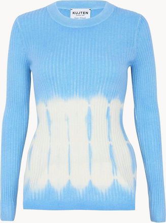 Kujten Pull col rond cachemire côtelé - Pull Bibi Dye