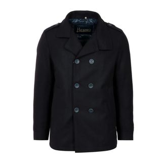 Herno Doppelreihiger Mantel - - Coats - Herren - Blau - L
