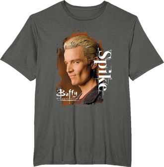 Buffy the Vampire Slayer Buffy The Vampire Slayer Spike Face Closeup Vintage Poster T-Shirt