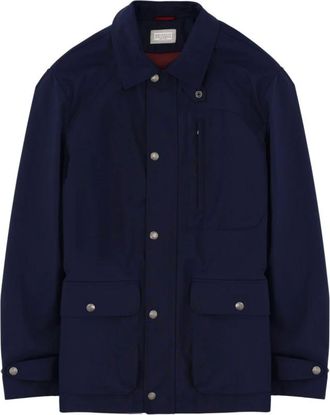 Brunello Cucinelli Veste saharienne - Homme - Vestes - Bleu - Taille: M