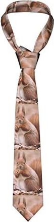 Generic Cravate Pour Hommes Jumusi Automne Petit &Eacute;cureuil Mignon Classique Necktie Formelle Cravates Homme Pour Affaires L&Eacute;cole &Eacute;v&eacute;nements