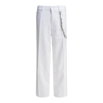Pinko Pinko, Femme, Jeans, Blanc, Taille: W26 Jean Blanc Coupe Classique Essentiel
