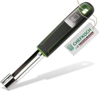 Fackelmann CHEFKOCH Apfelentkerner Premium - M&uuml;heloses Entfernen von Kernen - Rostfreier Edelstahl - Ergonomischer Griff f&uuml;r m&uuml;heloses Entkernen deiner &Auml;pfel