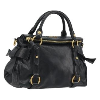 Miu Miu Sac &agrave; main Pre-owned - Femme - Pre-owned - Noir - Taille: ONE Size