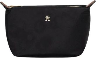 Tommy Hilfiger Femme, Sacs, Noir, Taille: ONE Size Monogram Plaque Washbag