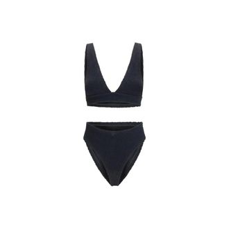Hunza G Femme, Maillots de bain, Noir, Taille: ONE Size Ensemble Bikini Triangle en Polyamide