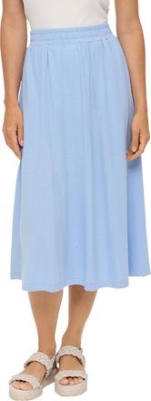 s.Oliver Midi-Rock in Melange-Optik aus Jersey im Relaxed Fit