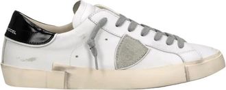Philippe Model Homme, Chaussures, Blanc, Taille: 44 EU Baskets 100% Pelle