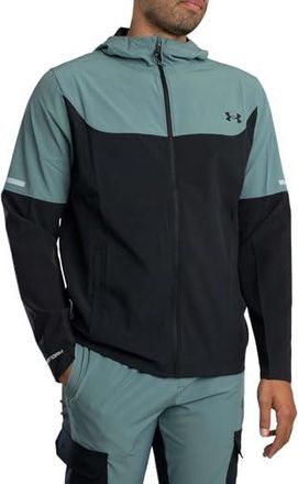 Under Armour Homme Veste Tiss&eacute;e Utilitaire Technique, Black/Green, XL