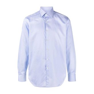 Xacus Italienisches Baumwollhemd - - Shirts - Herren - Blau - 4XL