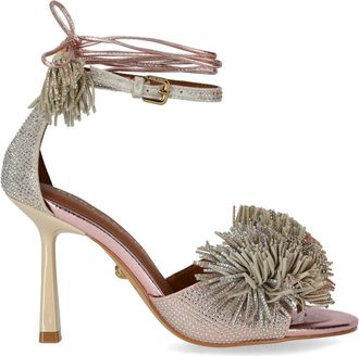 Kurt Geiger SANDALE &Agrave; TALON POM POM ROSE KURT GEIGER