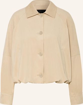 someday Someday Blouson Nayomi In Lederoptik beige