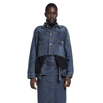 sacai Denim x Wool Knit Jacket