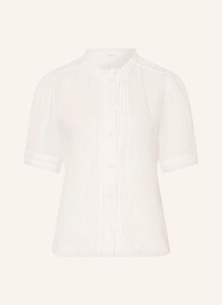 Reiss Reiss Bluse Aurelia Mit R&uuml;schen Und Spitze weiss