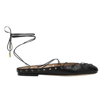 Chlo&eacute; Ballerina-Schuhe mit Ghillie-Schn&uuml;rung und runder Spitze - - Shoes - Damen - Schwarzk - 36 EU