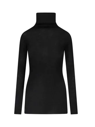 Rick Owens Hochkragen Wollpullover