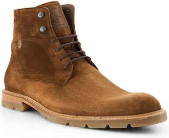 Floris Van Bommel Herren Schuhe cognac Veloursleder
