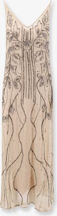 Mes Demoiselles... Breny viscose dress with sequins and rhinestones - MES DEMOISELLES - gender_Woman