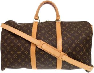 Louis Vuitton unisex, Pre-owned, Brun, Taille: ONE Size Pre-owned Keepall Bandouliere 50
