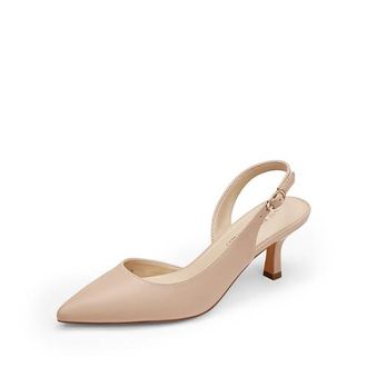 Dream Pairs Escarpins Femme avec Petits Talons &Eacute;l&eacute;gantes Chaussure &agrave; Talon Confortable et Classique,Size 40.5,Nude-PU,SDPU2444W