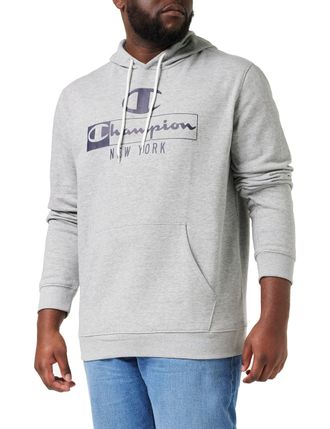 Champion Herren Graphic Shop Authentic - Fall Fleece Kapuzenpullover, Grau, S