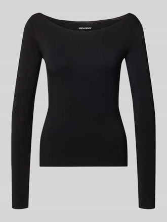 Review Slim Fit Langarmshirt U-Boot-Ausschnitt