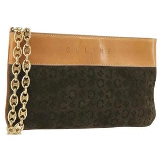 Celine Sac pochette vintage doccasion - Femme - Pre-owned - Brun - Taille: ONE Size