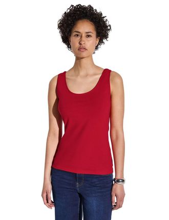 Street One Damen Basic Top in Unifarbe