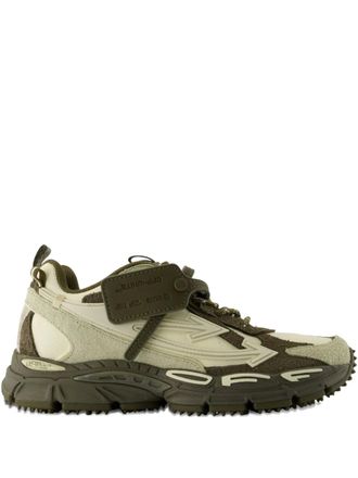 Off-white baskets à lacets - Vert