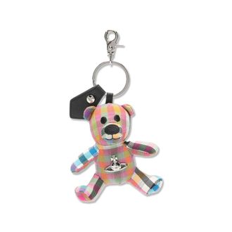 Vivienne Westwood Checked Teddy-bear Keyring