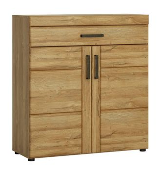 M&ouml;belando Schuhschrank >Cortina< in Grandson Eiche Dekor - 92,8x100,2x38 (BxHxT)