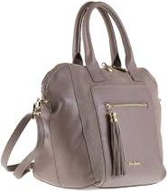 Pierre Cardin Sac &agrave; main pour femme en cuir v&eacute;ritable Made in Italy 40 x 26 x 17 cm 55105, taupe, Taille unique