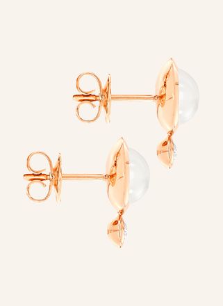 Tamara Comolli Tamara Comolli Ohrstecker Ohrstecker Bouton Moonstone Sand/White / Classic Sand Mondstein 18k Ros&eacute;gold rosegold