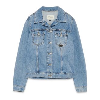 Roy Rogers Stretch Denim Jacket - - Jackets - Damen - Blau - L