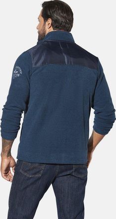 Jan Vanderstorm Fleecejacke JORVIK mit Kontrastbes&auml;tzen