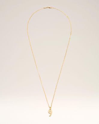 Ami Collier Martel&eacute; Dor&eacute; Pendentif 9 en Laiton Or - TU - Unisex