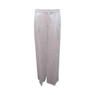 KANGRA Leinenhose Modell 8911 15 - - Trousers - Damen - Wei&szlig; - S