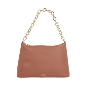 Tommy Hilfiger L&auml;ssige Chic Schultertasche - - Bags - Damen - Braun - ONE SIZE