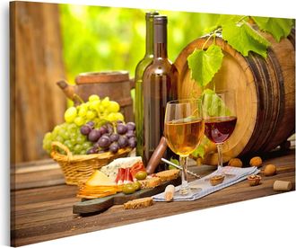 Islandburner Bild auf Leinwand Wein Käsetisch Bilder Wandbilder Poster