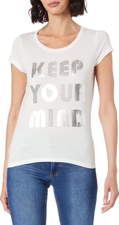 Key Largo Damen Keep Round T-Shirt, Offwhite (1001), L
