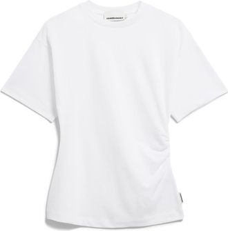 Armedangels Damen Heavyweight T-Shirt aus recyceltem Baumwoll Mix JAREKAA Slim Fit White