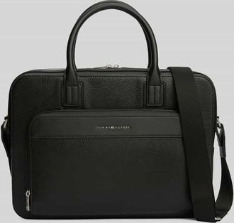 Tommy Hilfiger Laptoptasche mit Kofferschlaufe und Label-Schriftzug