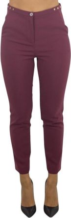 Patrizia Pepe Femme, Pantalons, Violet, Taille: 38 FR Slim-fit Pantalons