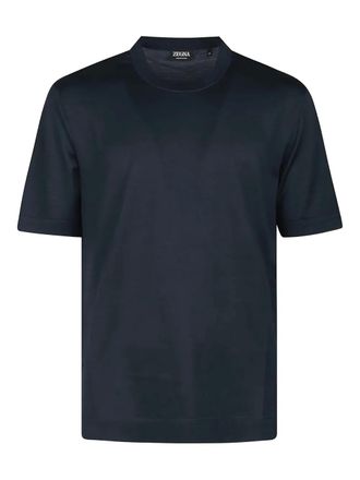 Ermenegildo Zegna T-Shirt mit rundem Ausschnitt - Blau