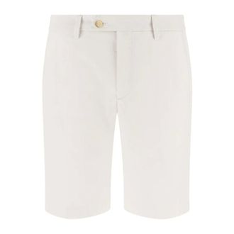Boggi Milano Homme, Shorts, Blanc, Taille: W38 Bermuda en coton stretch