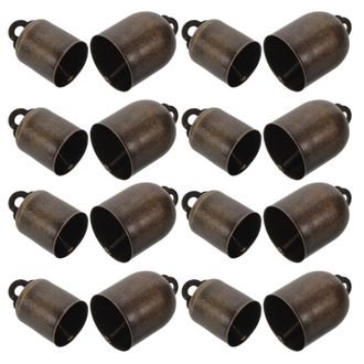 Holibanna 20 St&uuml;ck Metallglocken Vintage 26mm 32mm Wetterfeste Eisen Dekoglocken f&uuml;r Basteln Haust&uuml;ranh&auml;nger Weihnachtsbaumschmuck und Gartendekoration