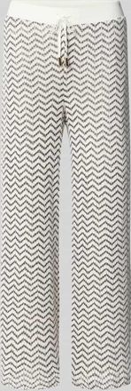 Comma Schlupfhose im Allover-Look mit Tunnelzug