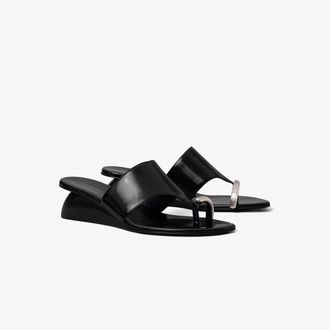 Tory Burch Damen Keilabsatzsandale mit Piercingdetail