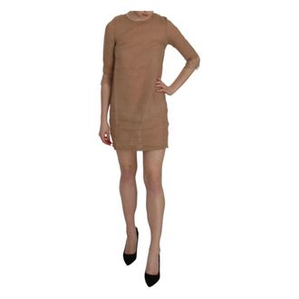 Pink Memories Elegantes Braunes Shift Mini Kleid - - Dresses - Damen - Braun - XS