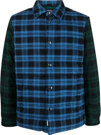 Woolrich Homme, Vestes, Multicolore, Taille: XL Veste chemise &agrave; carreaux en coton
